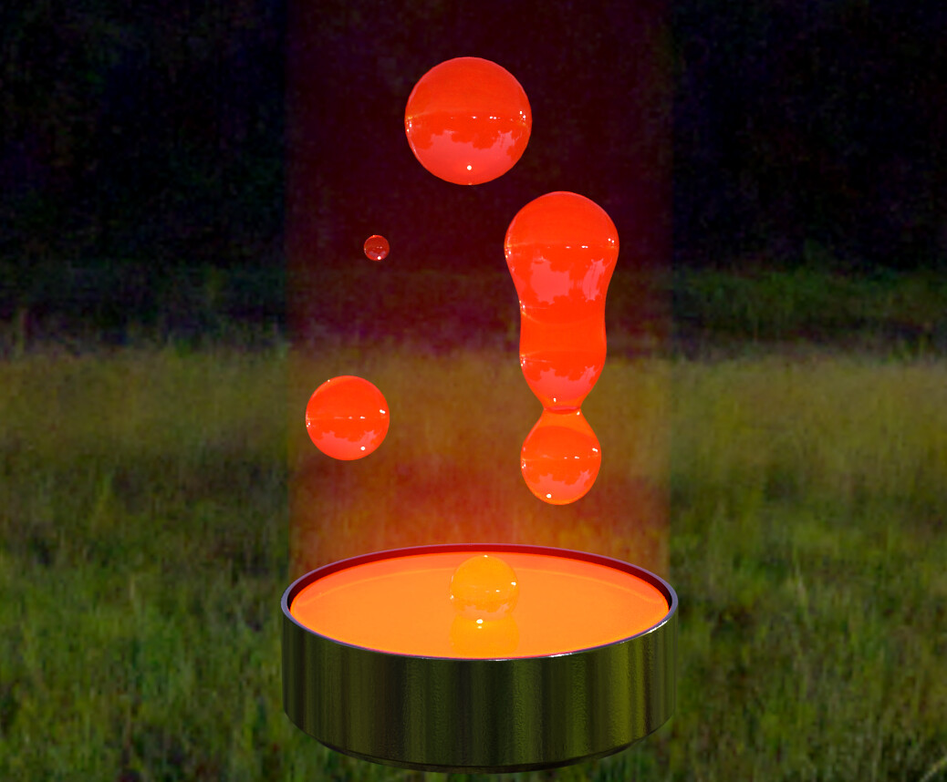 ArtStation - Magical "Lava" Lamp for my Office Scene (developmental)