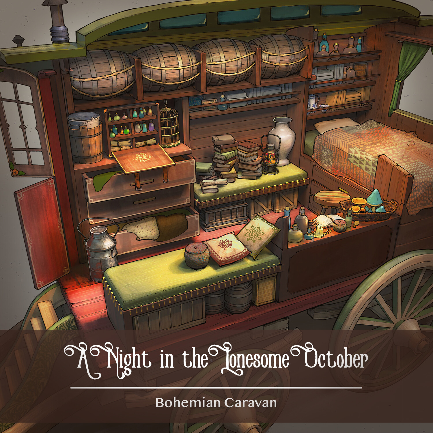 ArtStation - Bohemian Caravan & Campsite