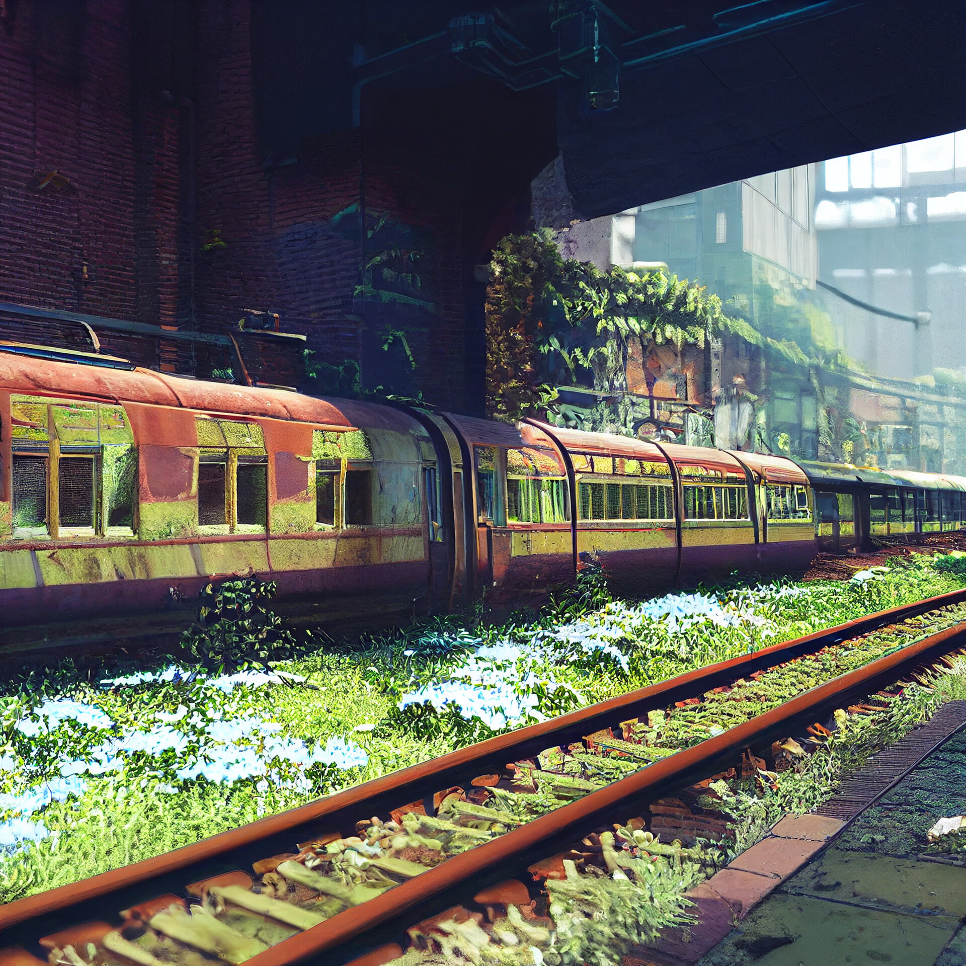ArtStation - ABANDONED PLACES, TRAINS