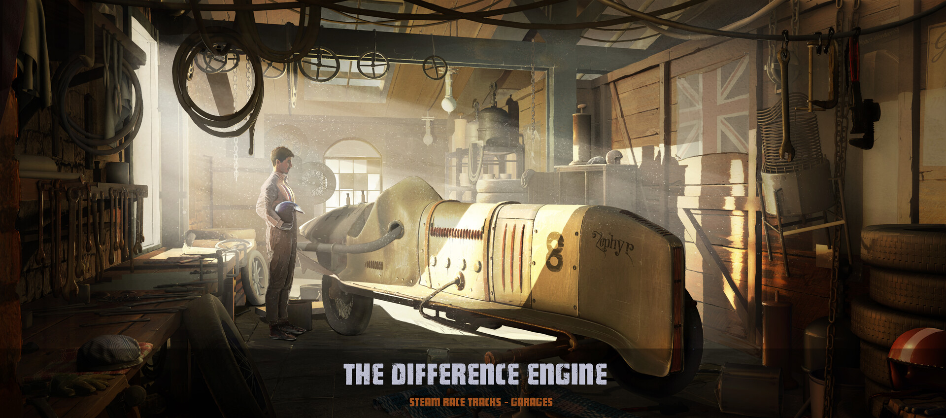 ArtStation - The Difference Engine - Steam Race Track - Zephyr Garage
