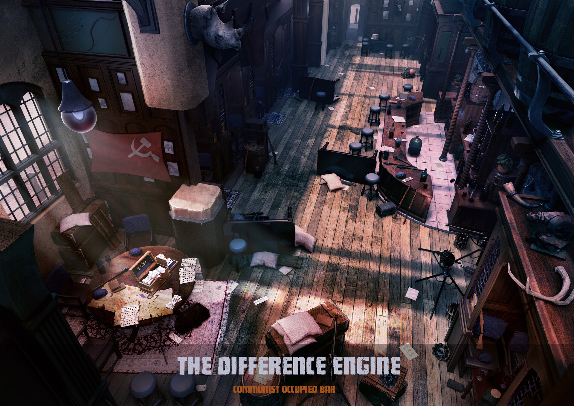 ArtStation - The Difference Engine - Communist Occupied Bar
