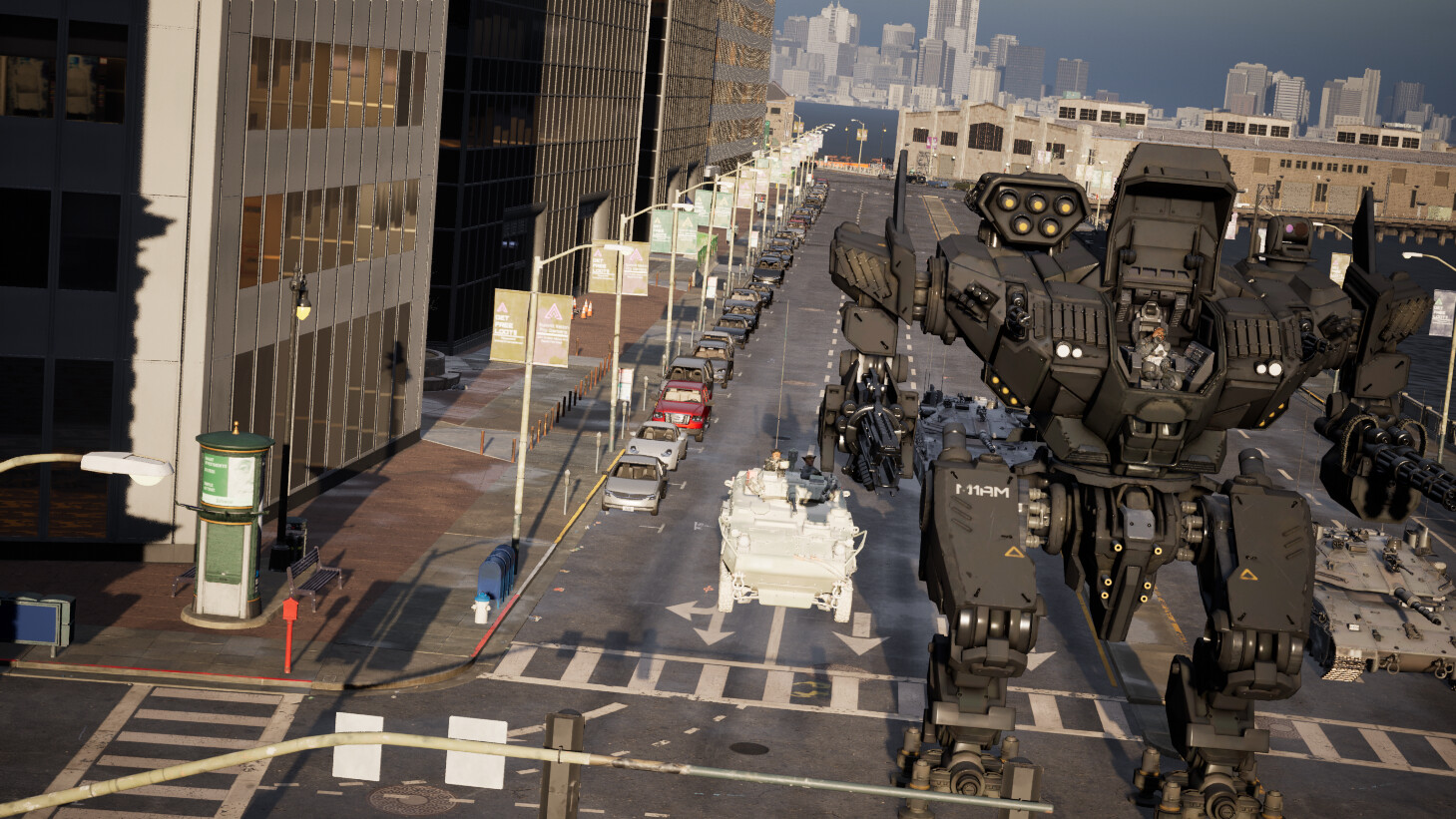 ArtStation - Interdimensional Wargames League- Downtown Scarlet City Hard