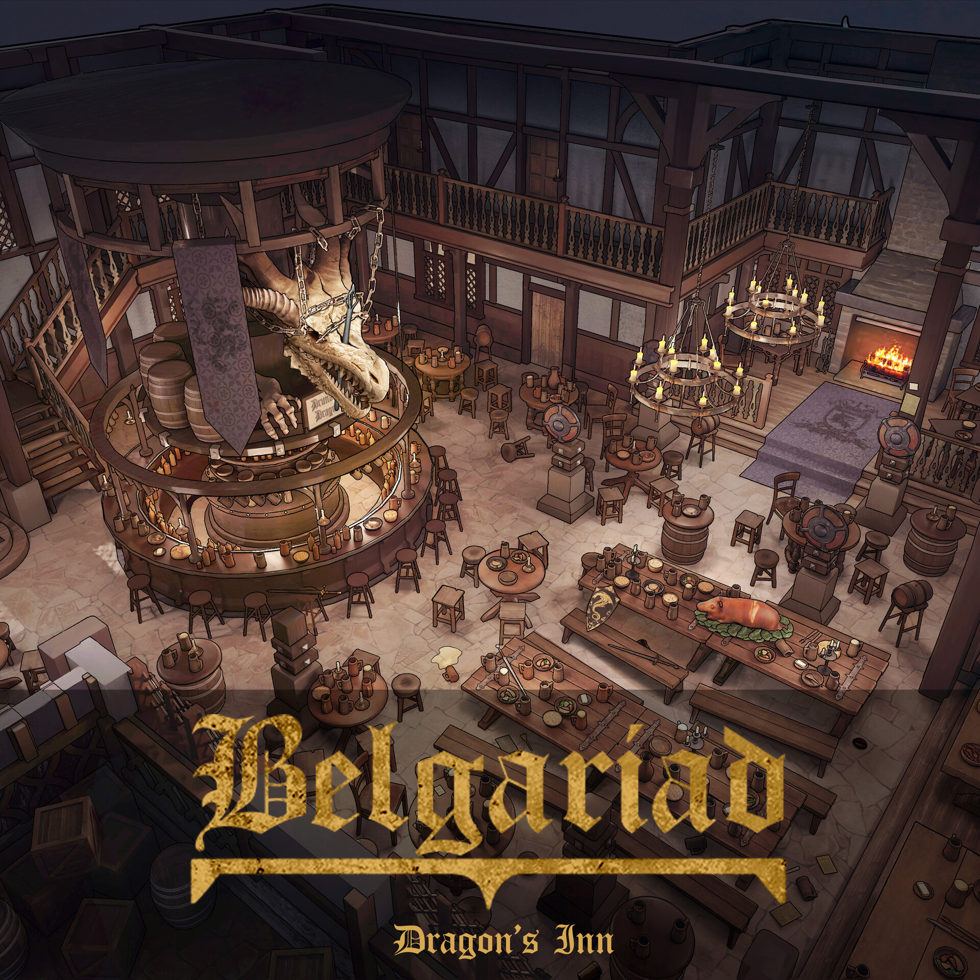 ArtStation - Belgariad - Dragon's Inn