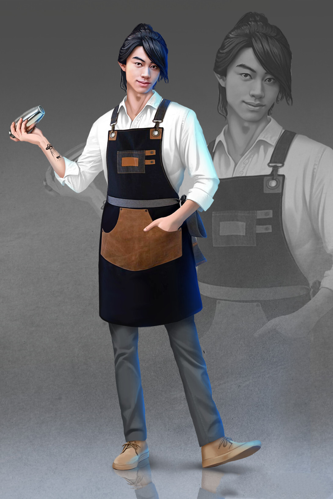 ArtStation - Ralistic 2D characters