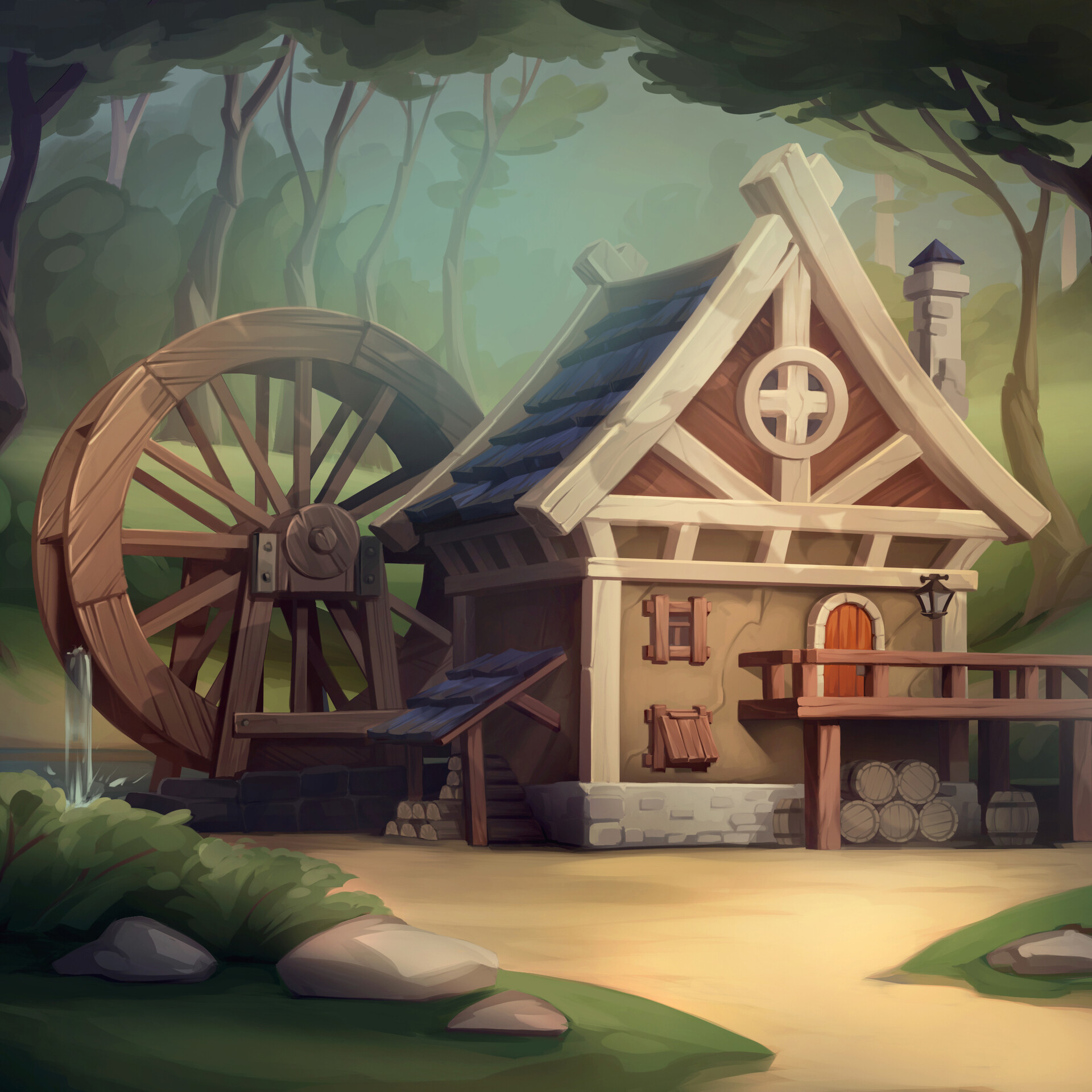 ArtStation - The House Illustration