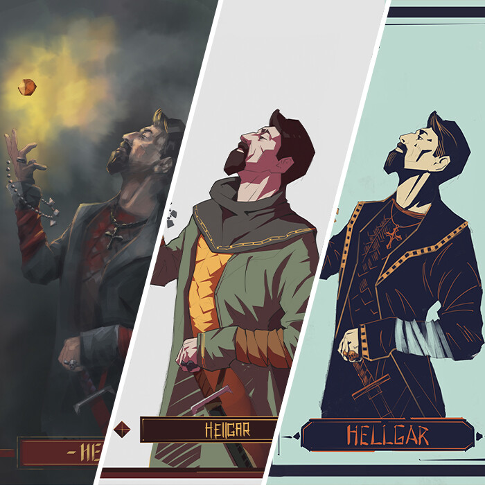 ArtStation - Character card concept art for a board game