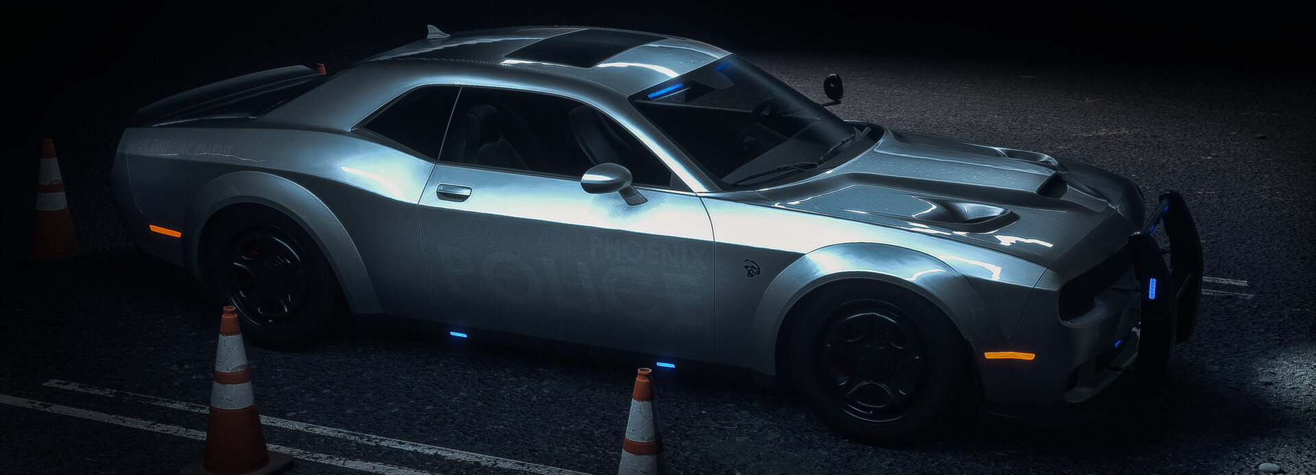 ArtStation - Unmarked Police Dodge Challenger - 3D Model