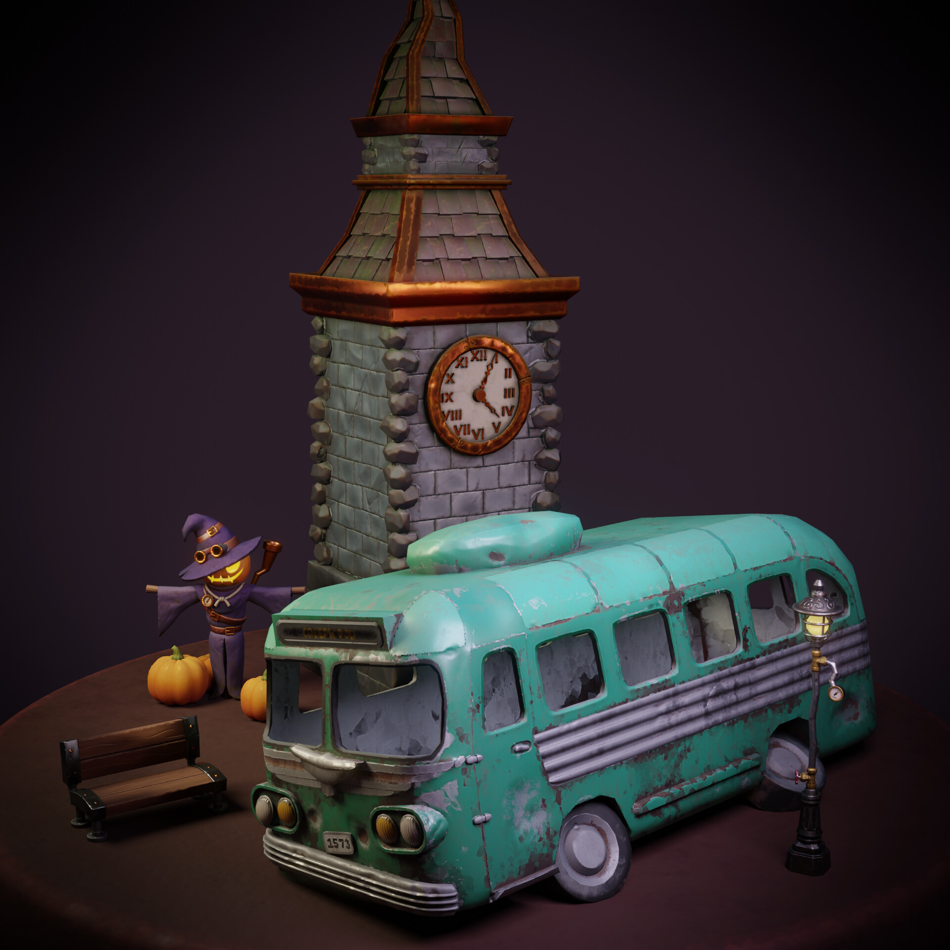 ArtStation - Hex Party Creepwoods props