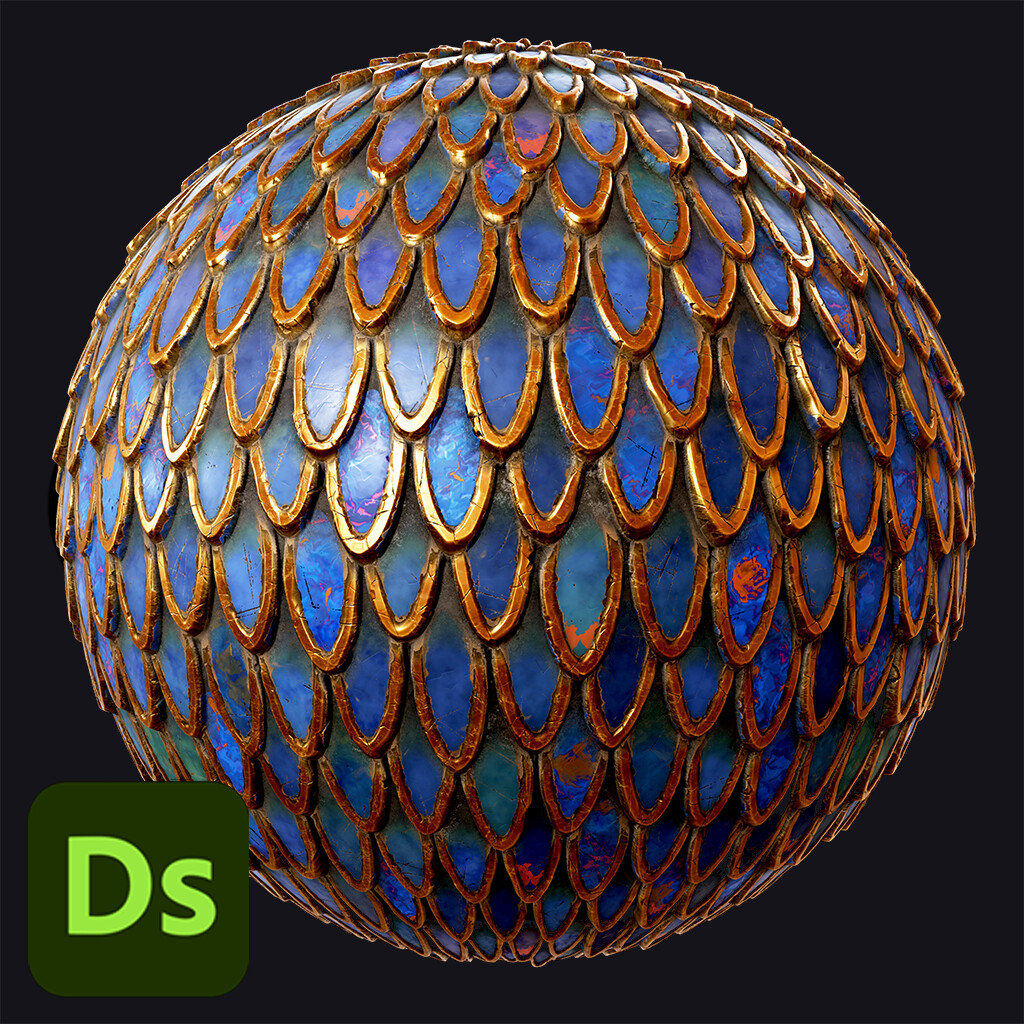 ArtStation - "FishScale"-Weapon material