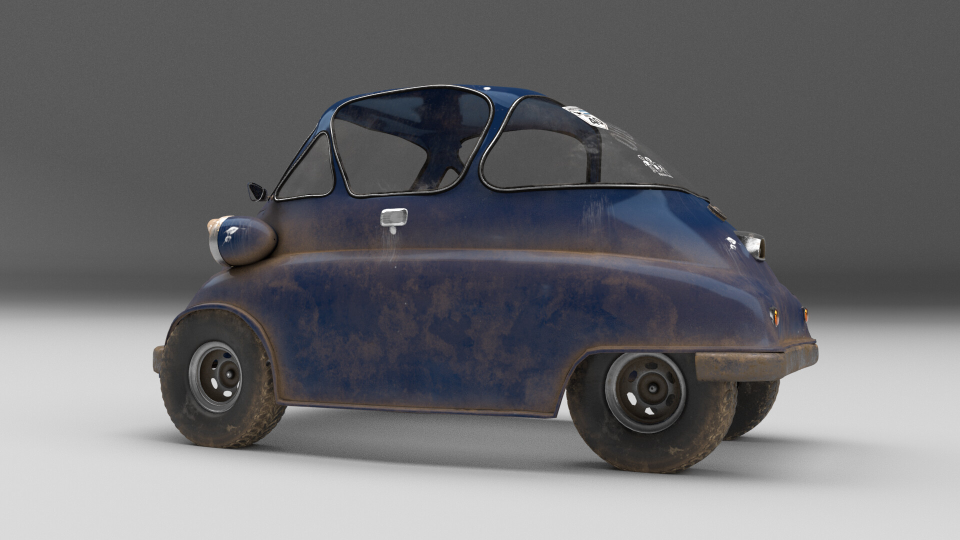 ArtStation - Isetta 300. Modeling & Shading