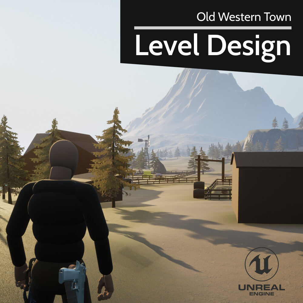 ArtStation - OLD WESTERN TOWN - Level Design