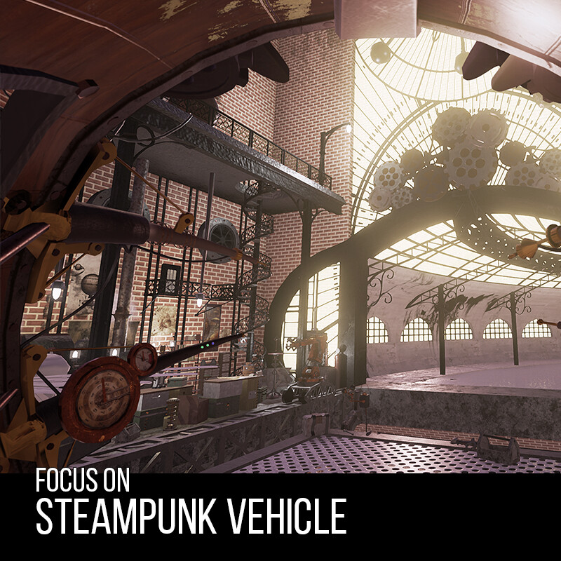 ArtStation - Steampunk vehicle for a VR experience
