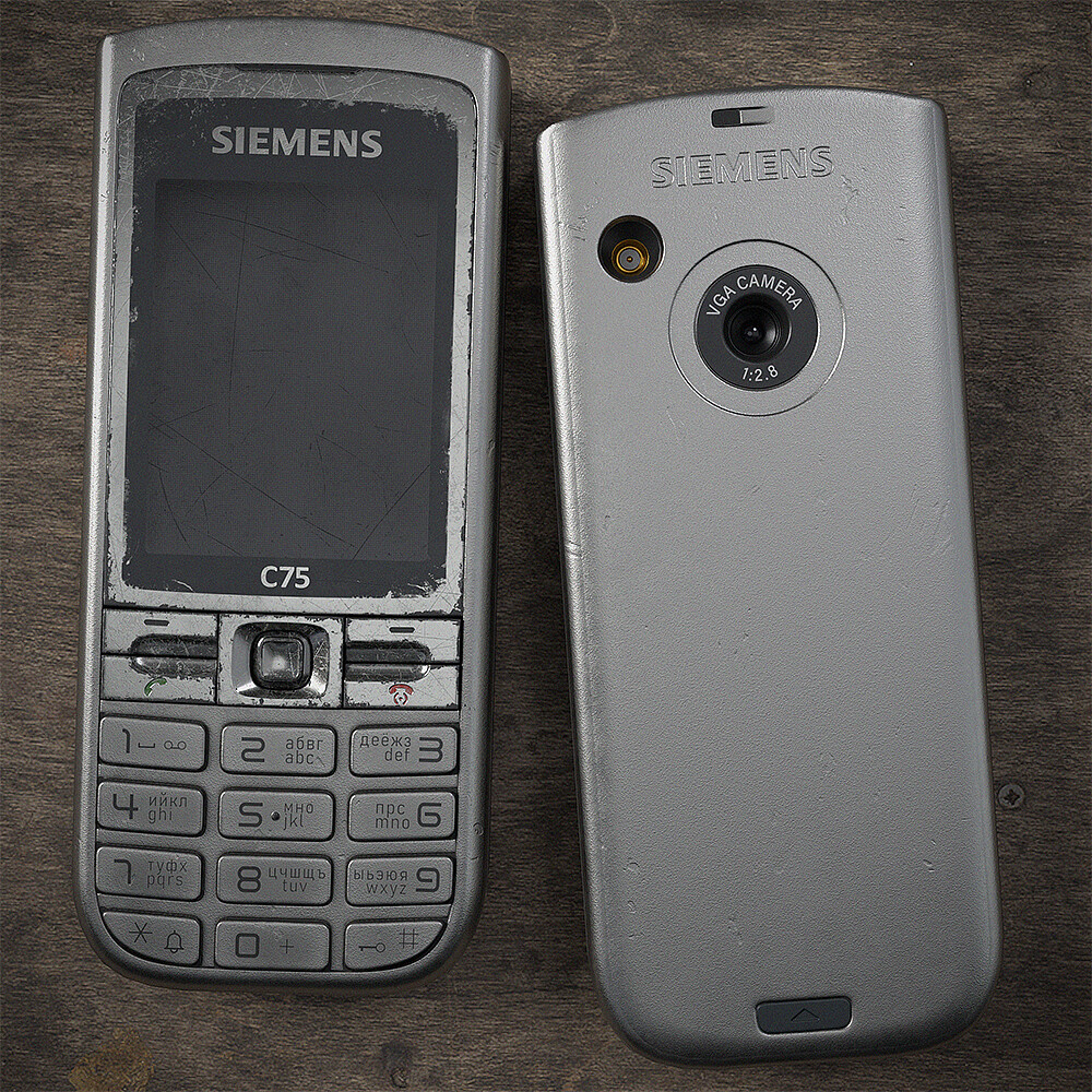 ArtStation - Realistic Mobile Phone | Siemens C75
