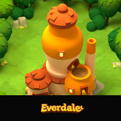 ArtStation - 3D buildings for Everdale
