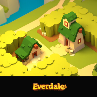 ArtStation - 3D buildings for Everdale