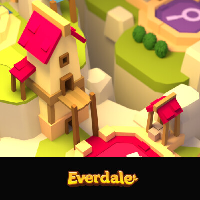 ArtStation - 3D buildings for Everdale