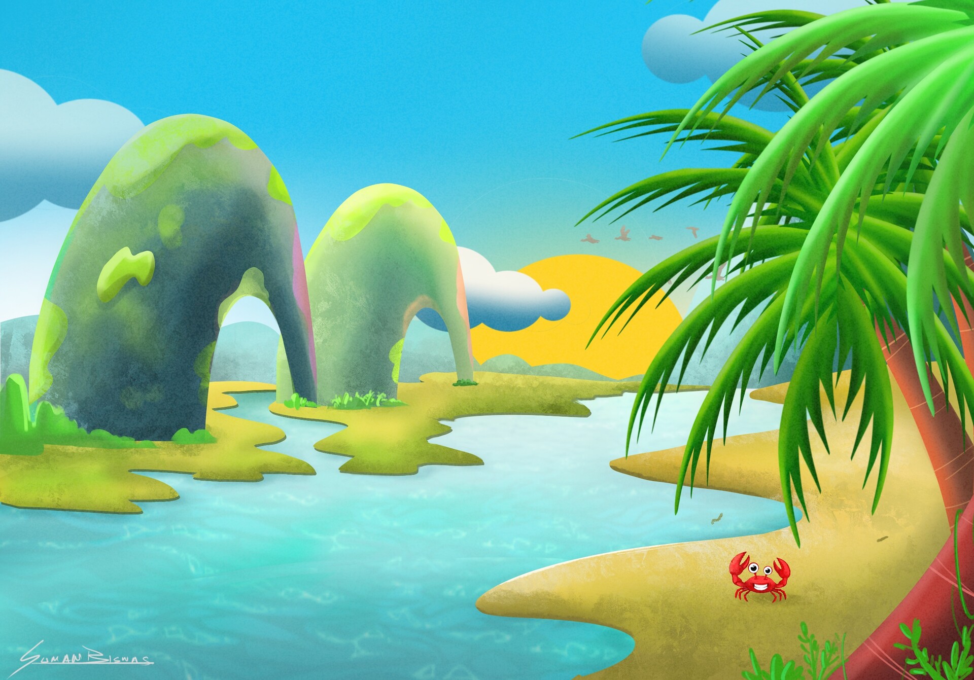 ArtStation - Some of My Environment Art-Different Stylizations