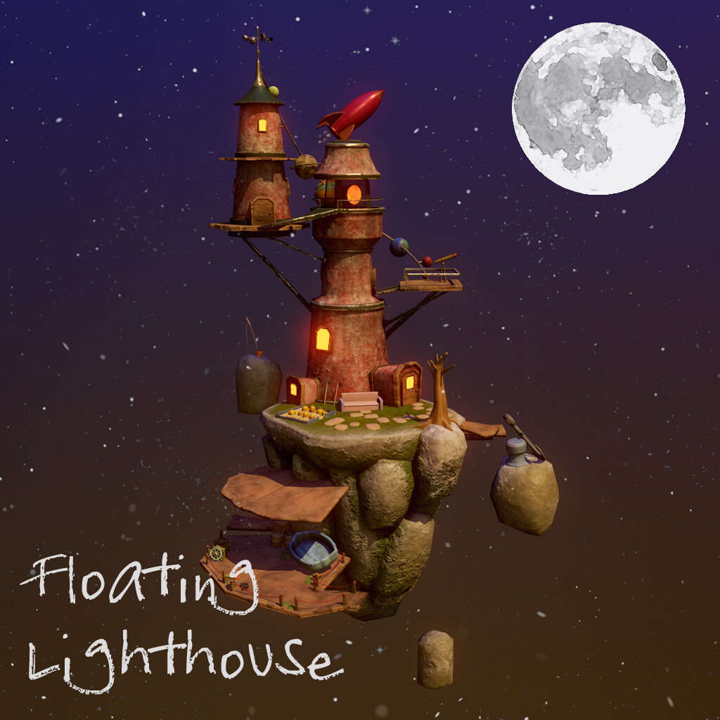ArtStation - Floating Lighthouse