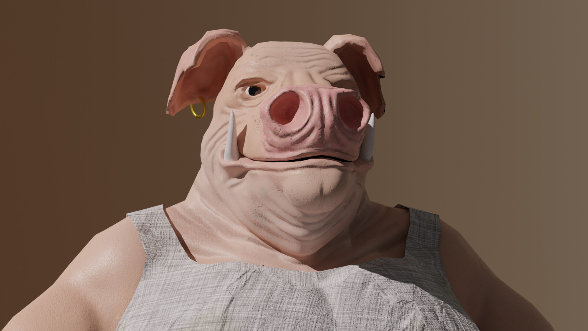 ArtStation - Fat Human Pig