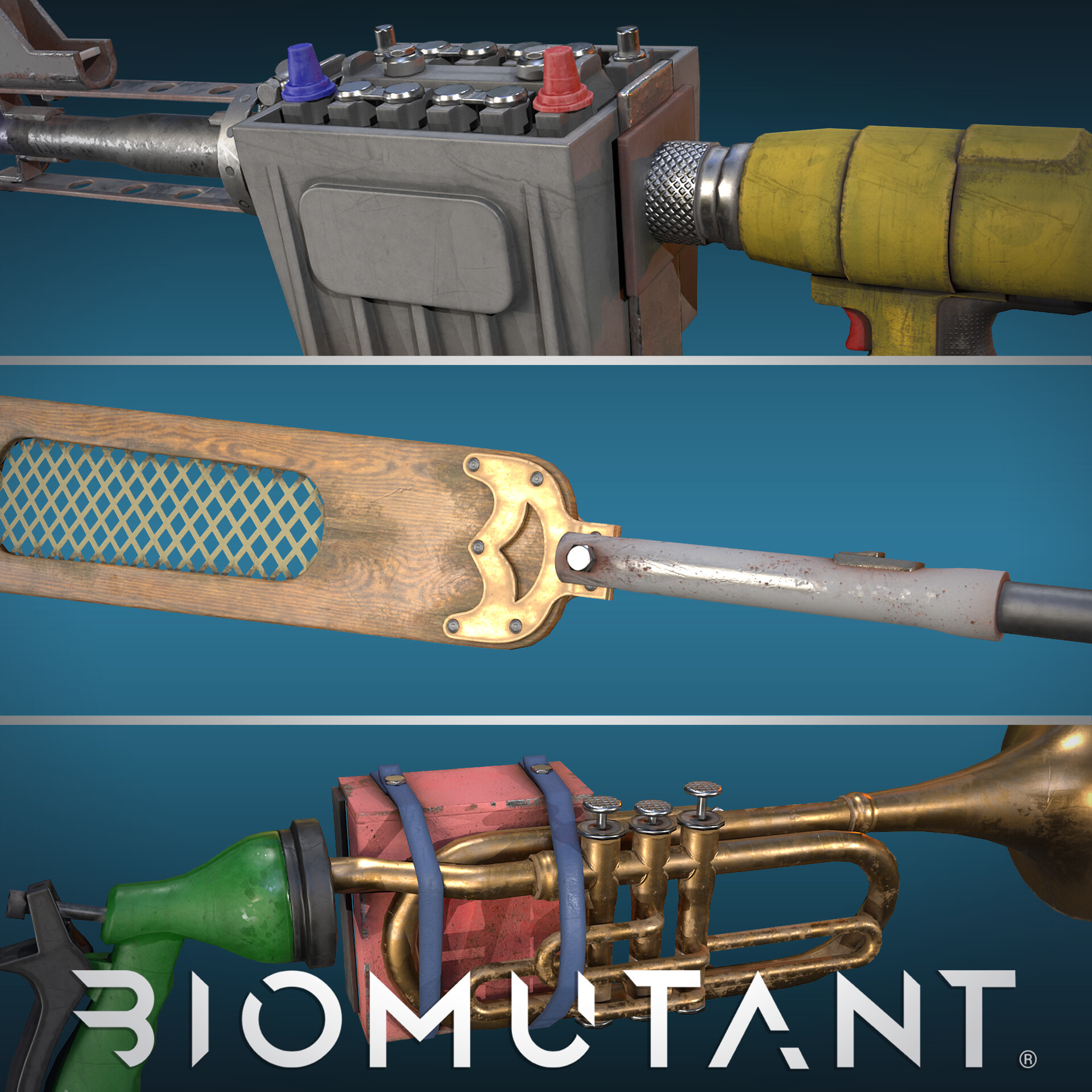 ArtStation - Biomutant - Weapons