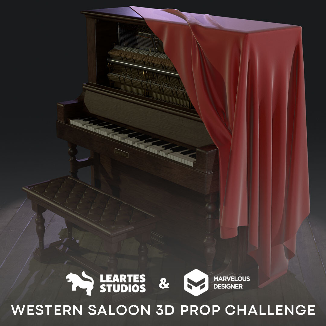 ArtStation - Saloon Piano