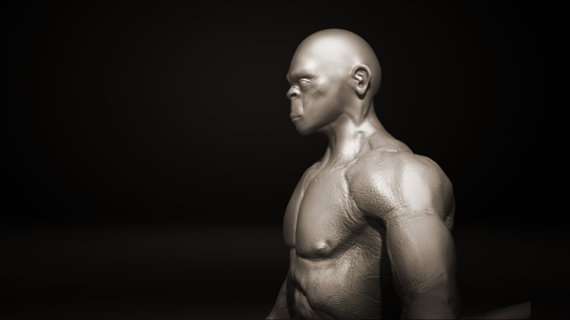 ArtStation - Character: Monkey Man - Practice Anatomy