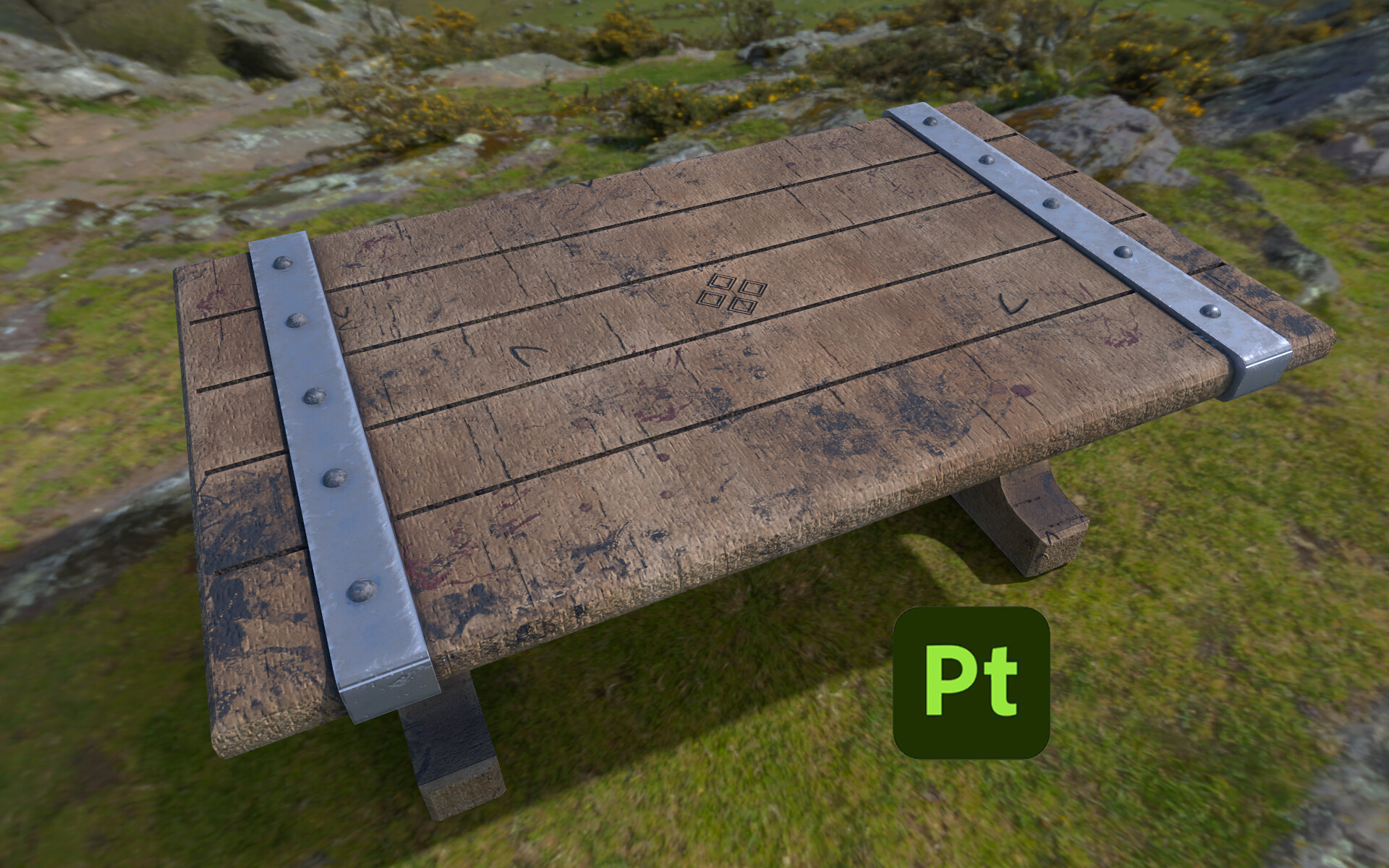 ArtStation - Stylized Table Texture - Substance Painter
