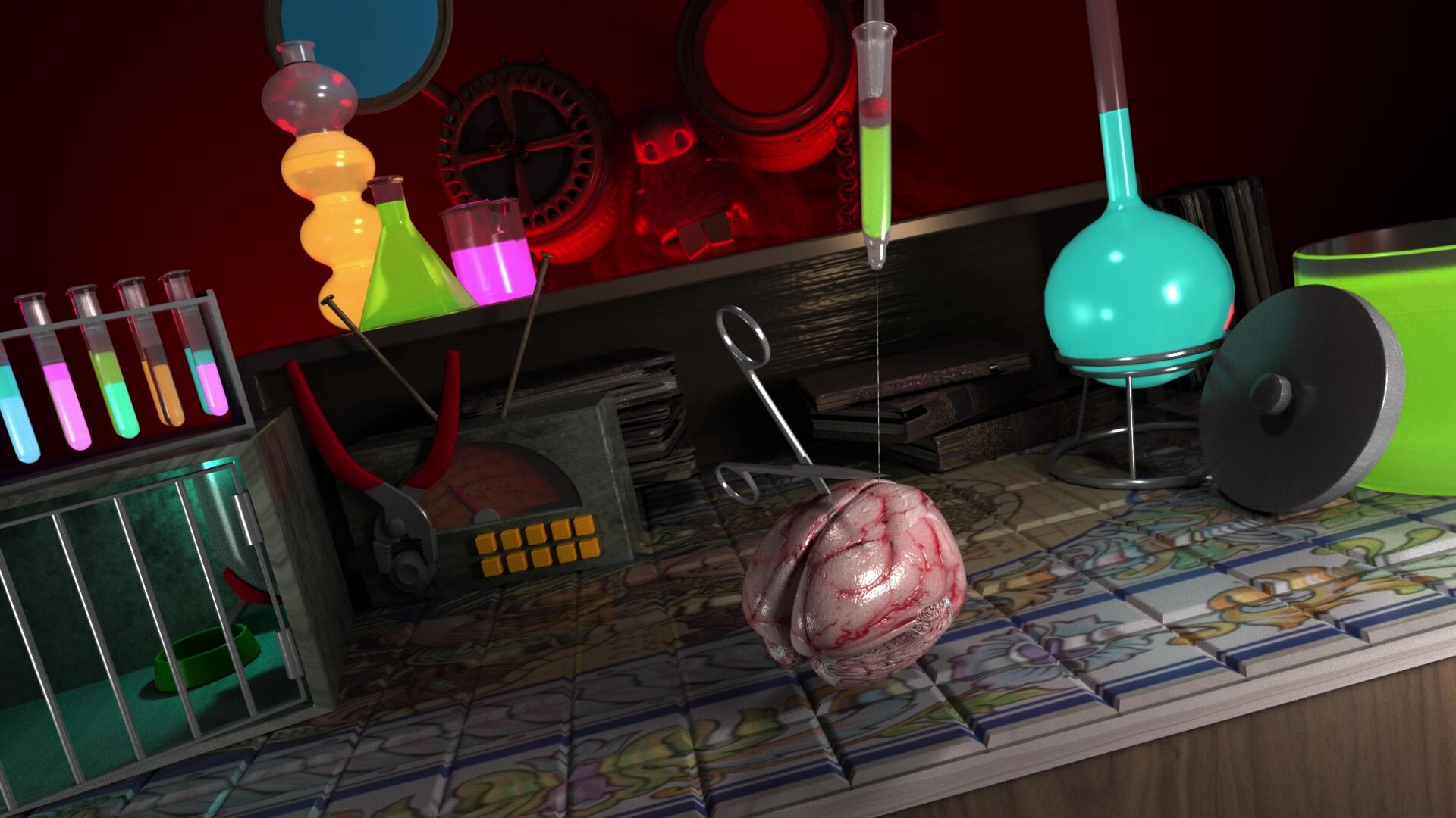 ArtStation - Mad Science Maya Challenge