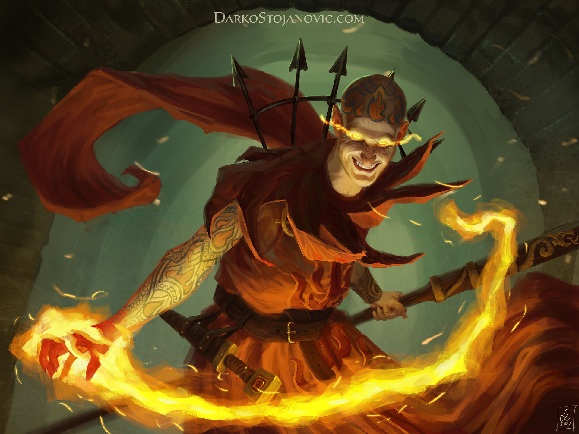 ArtStation - Fire wizard gone bonkers