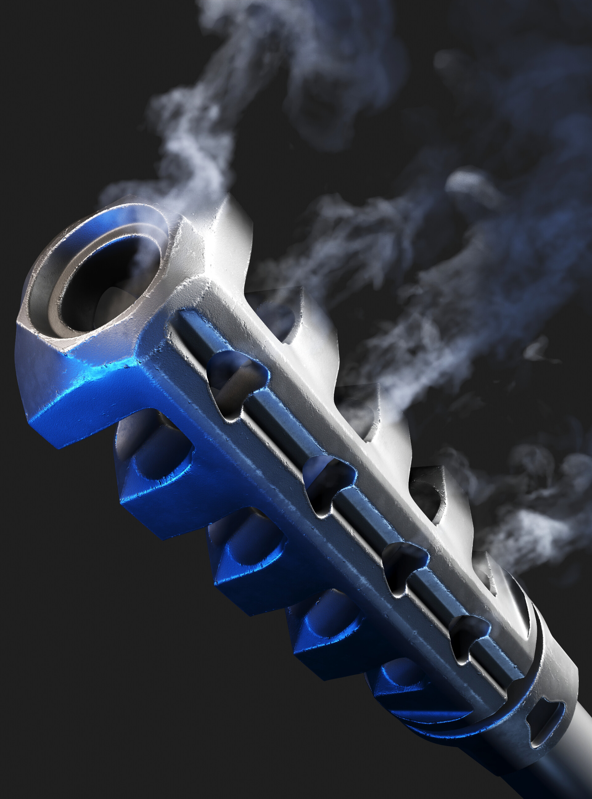 ArtStation - 30 Muzzle Brake (weapons)-Base Mesh-vol 02