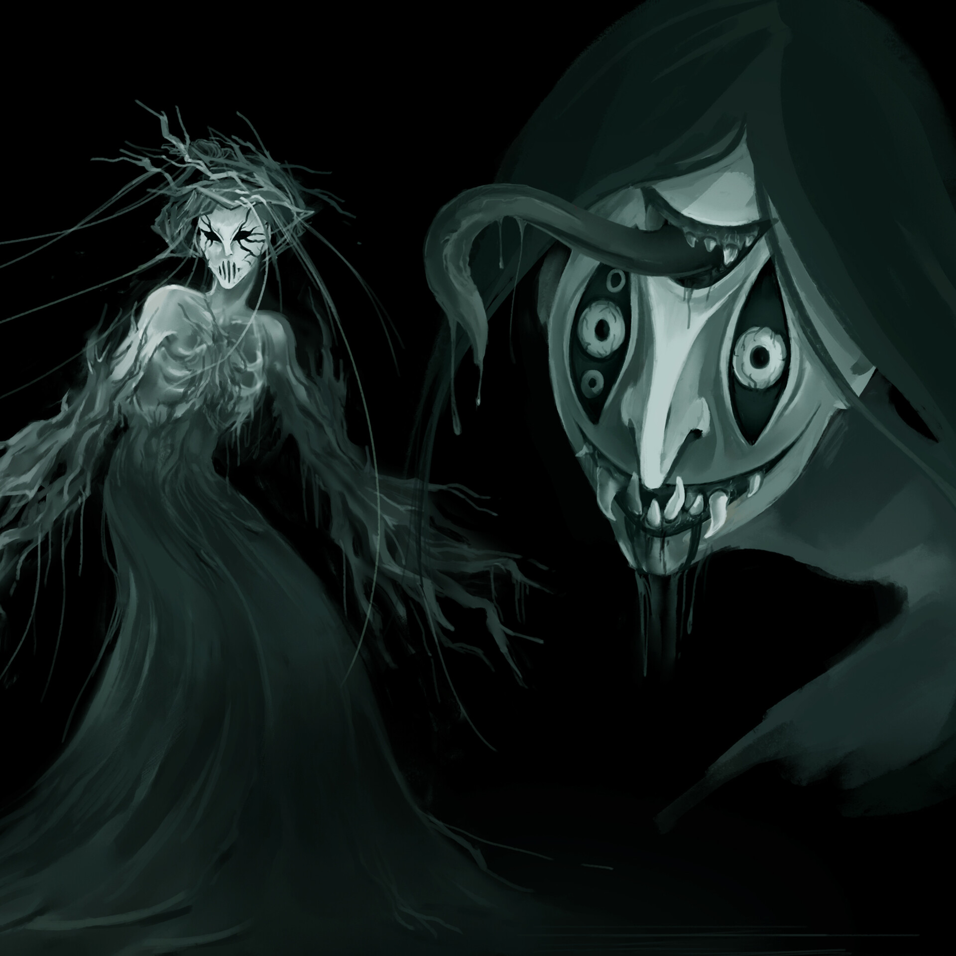 ArtStation - Swamp Spirits