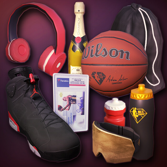 ArtStation - COMPLEXLAND x Open Grid - ESPN & NBA Low Poly Props