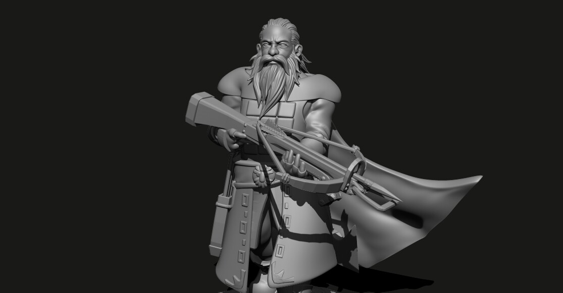 ArtStation - Dwarf Ranger Mini