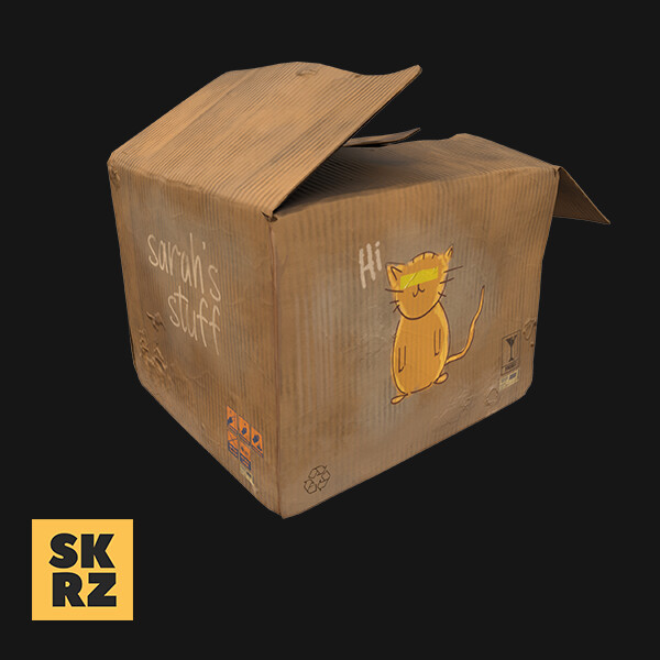 ArtStation - Old Cardboard Box