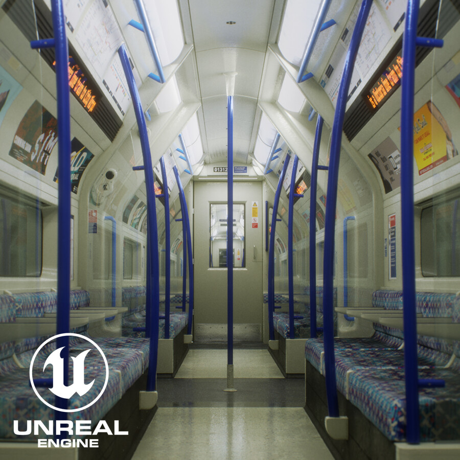 ArtStation - Victoria Line Tube Train in Unreal 5