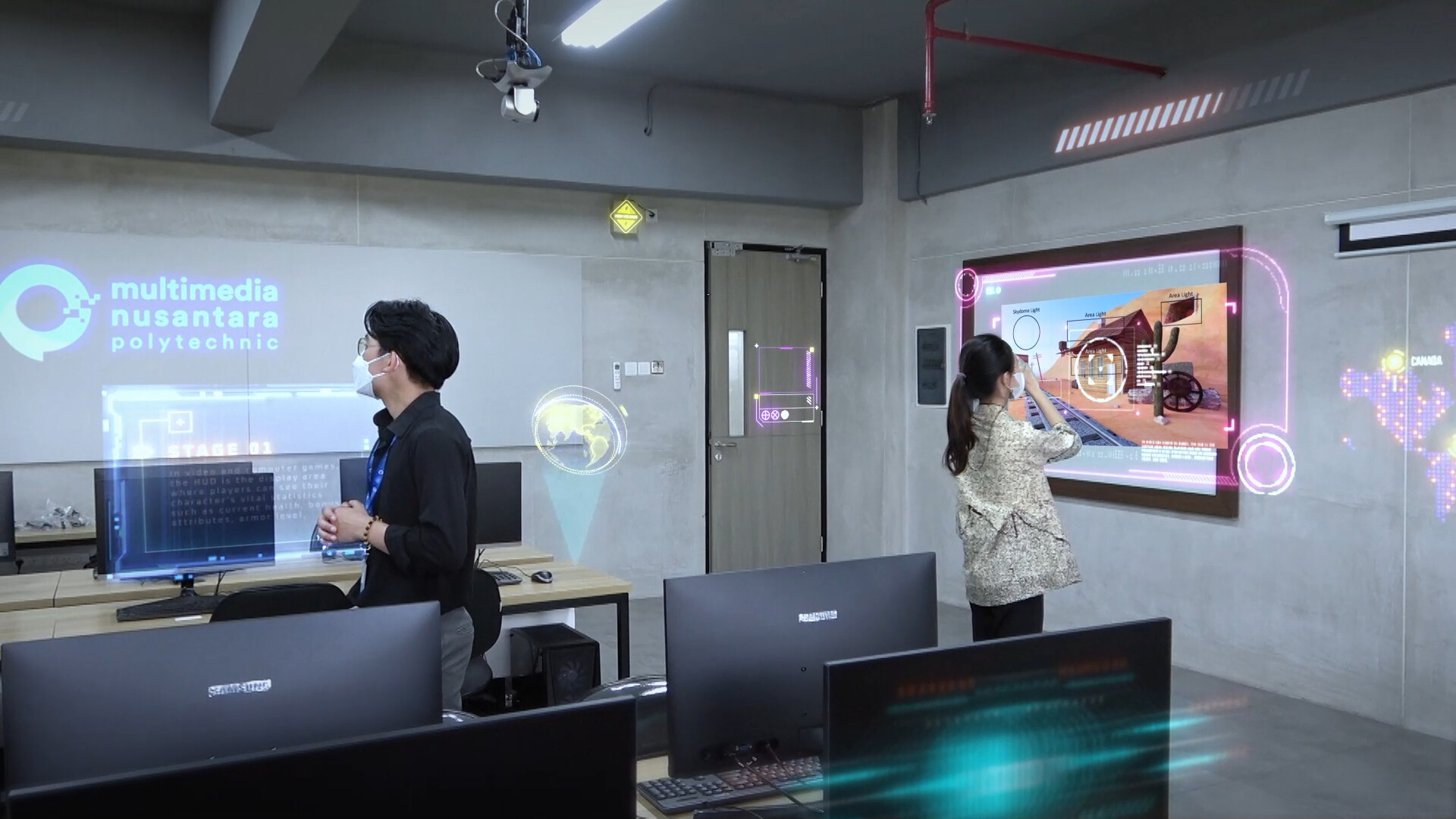 ArtStation - Futuristic Classroom Visual Effects