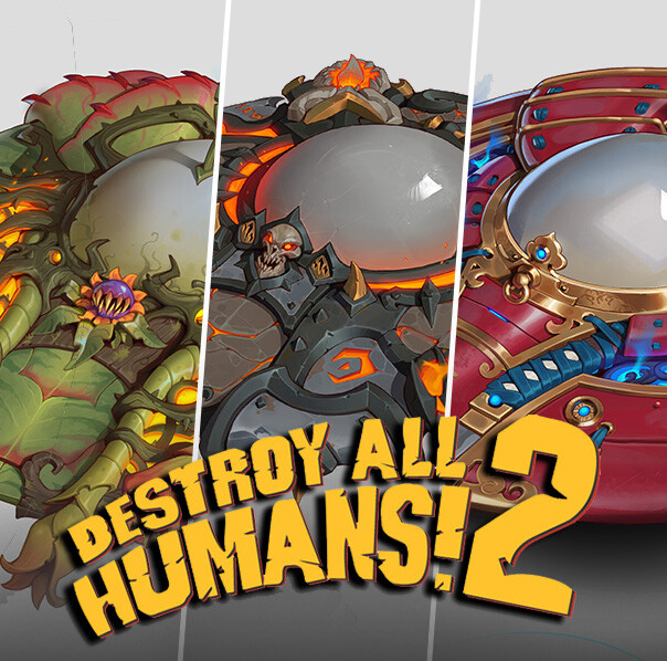 ArtStation - Destroy All Humans 2 UFO Skins