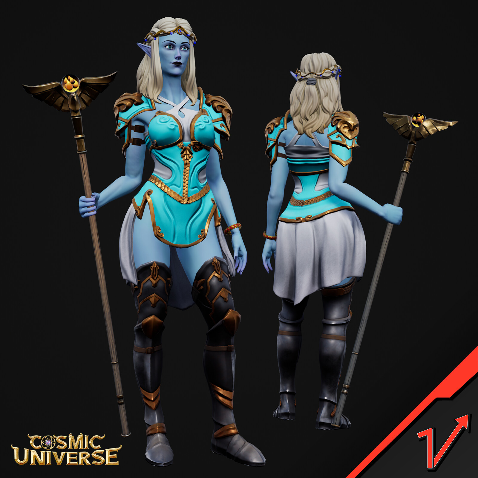 ArtStation - Female Elves - Cosmic Universe MMO RPG