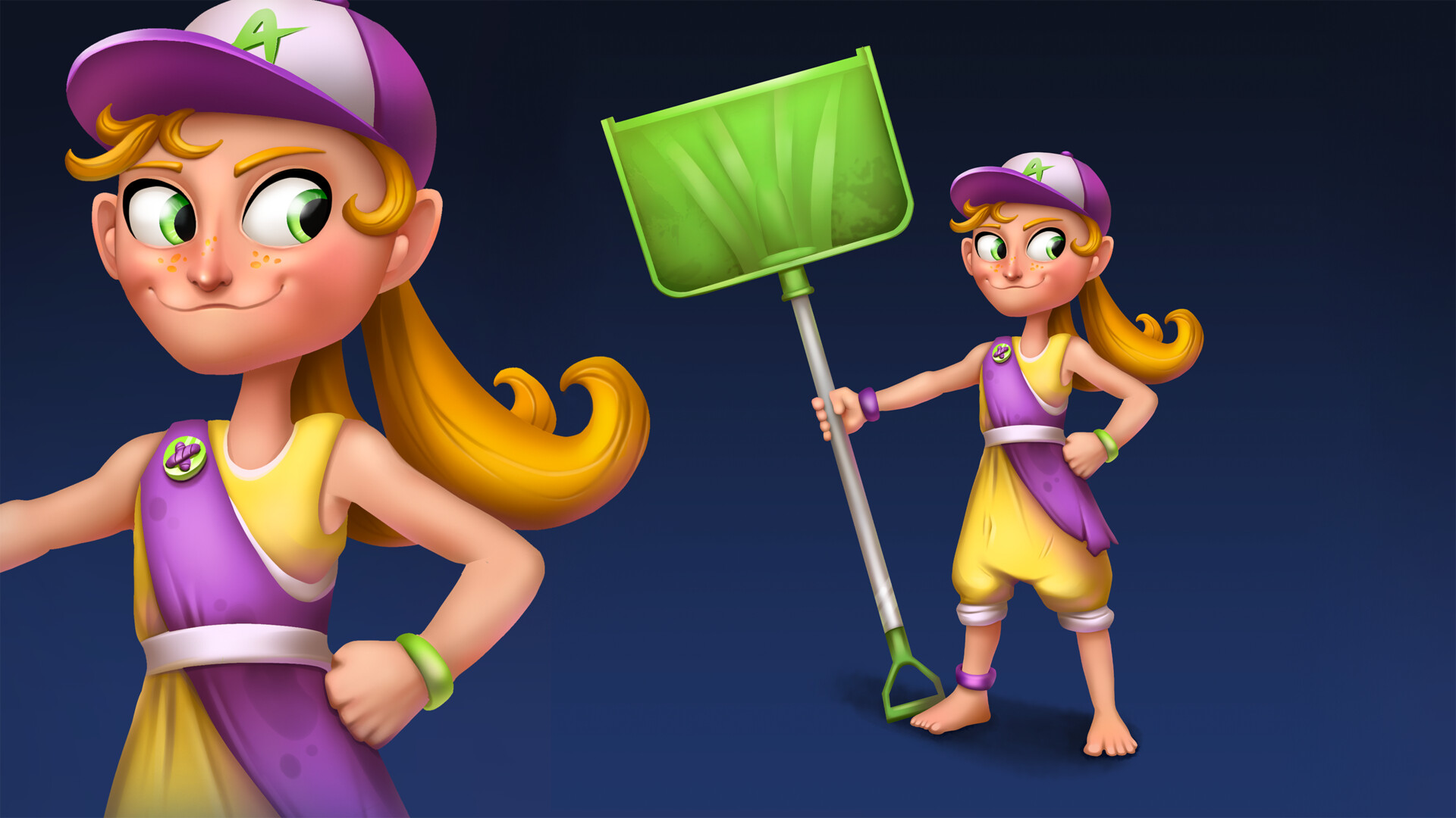 ArtStation - Girl with a shovel