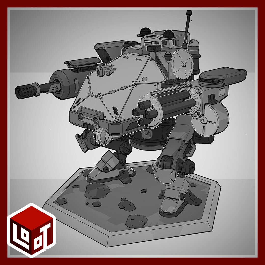 ArtStation - Police Walker Robot