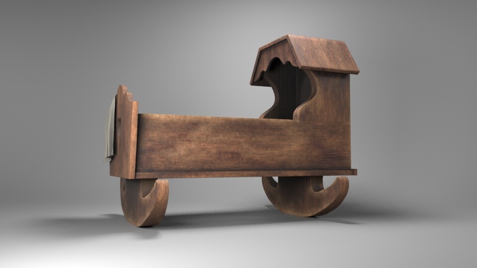 ArtStation - Wooden Crib