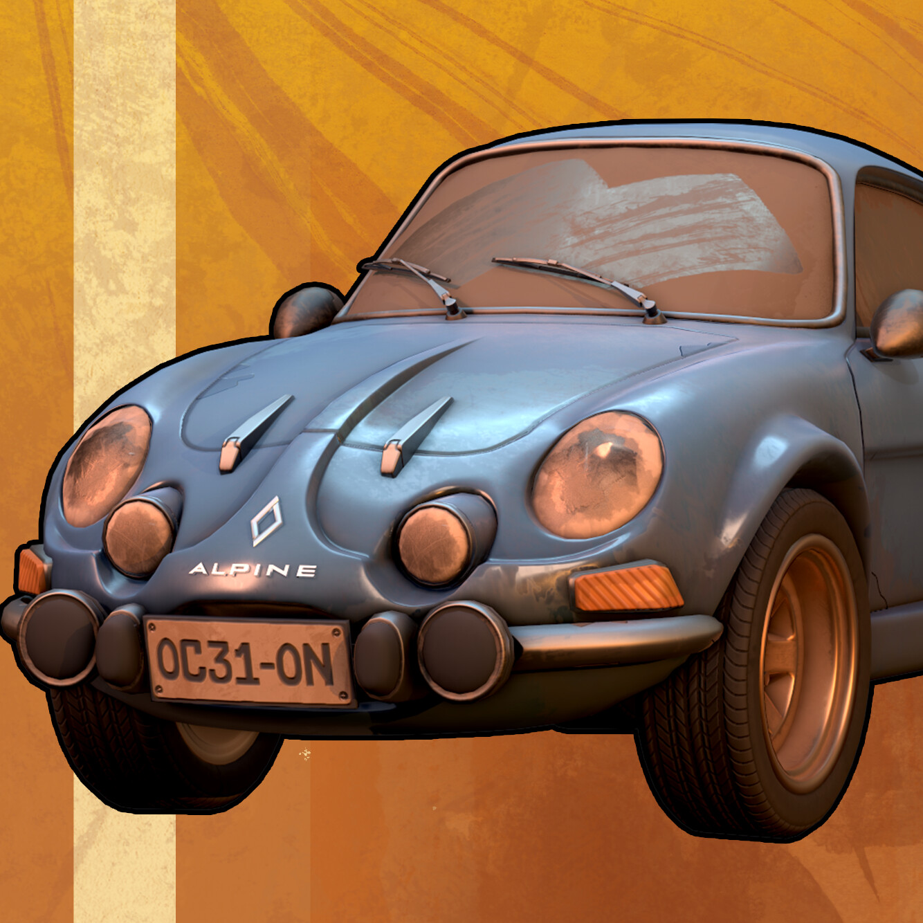 ArtStation - Stylized Alpine Car
