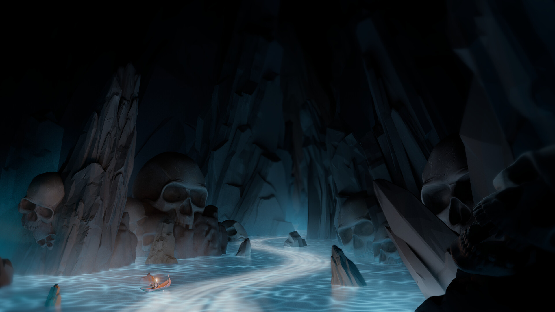 ArtStation - Charon on the River Styx