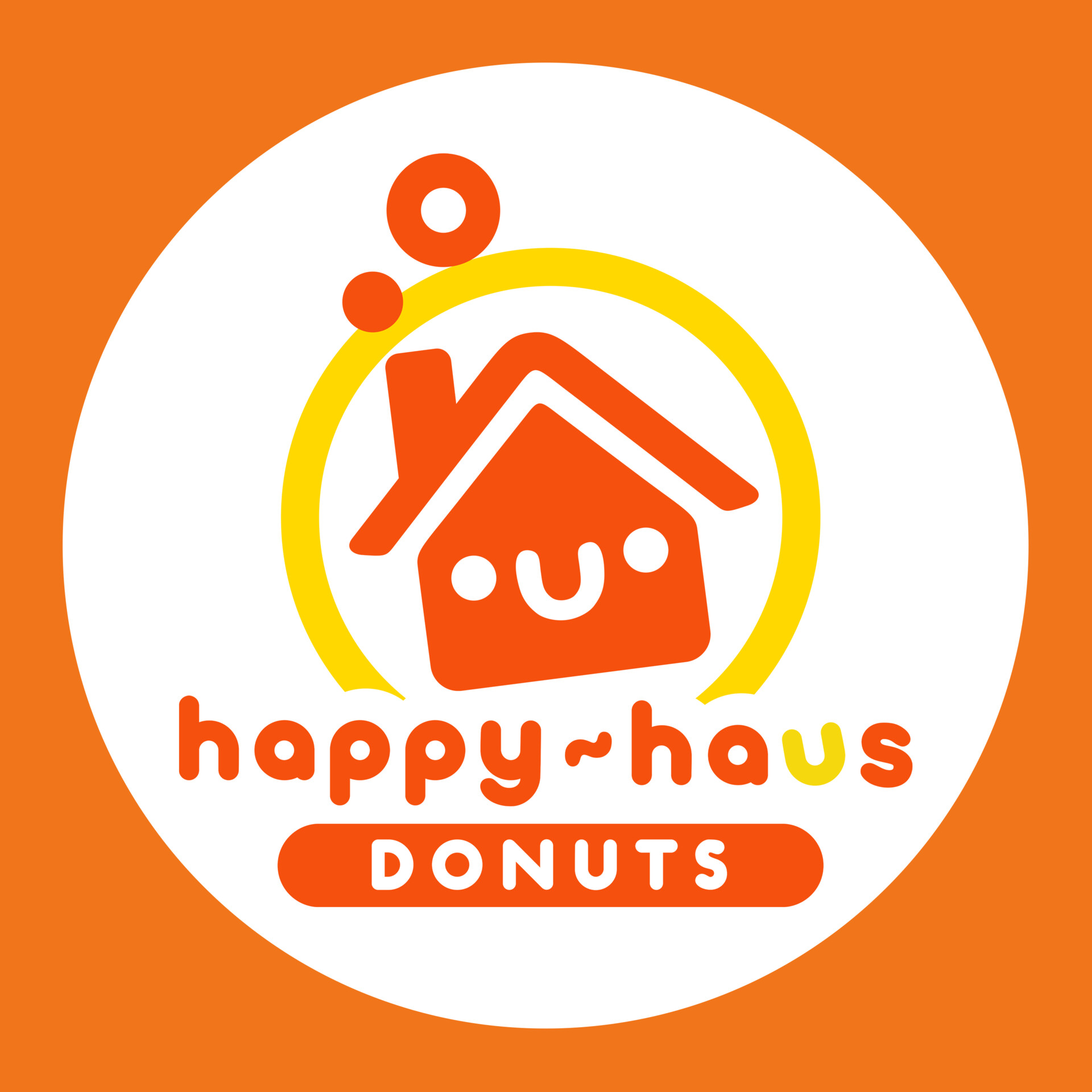 ArtStation - Happy-Haus Donuts Logo Redesign