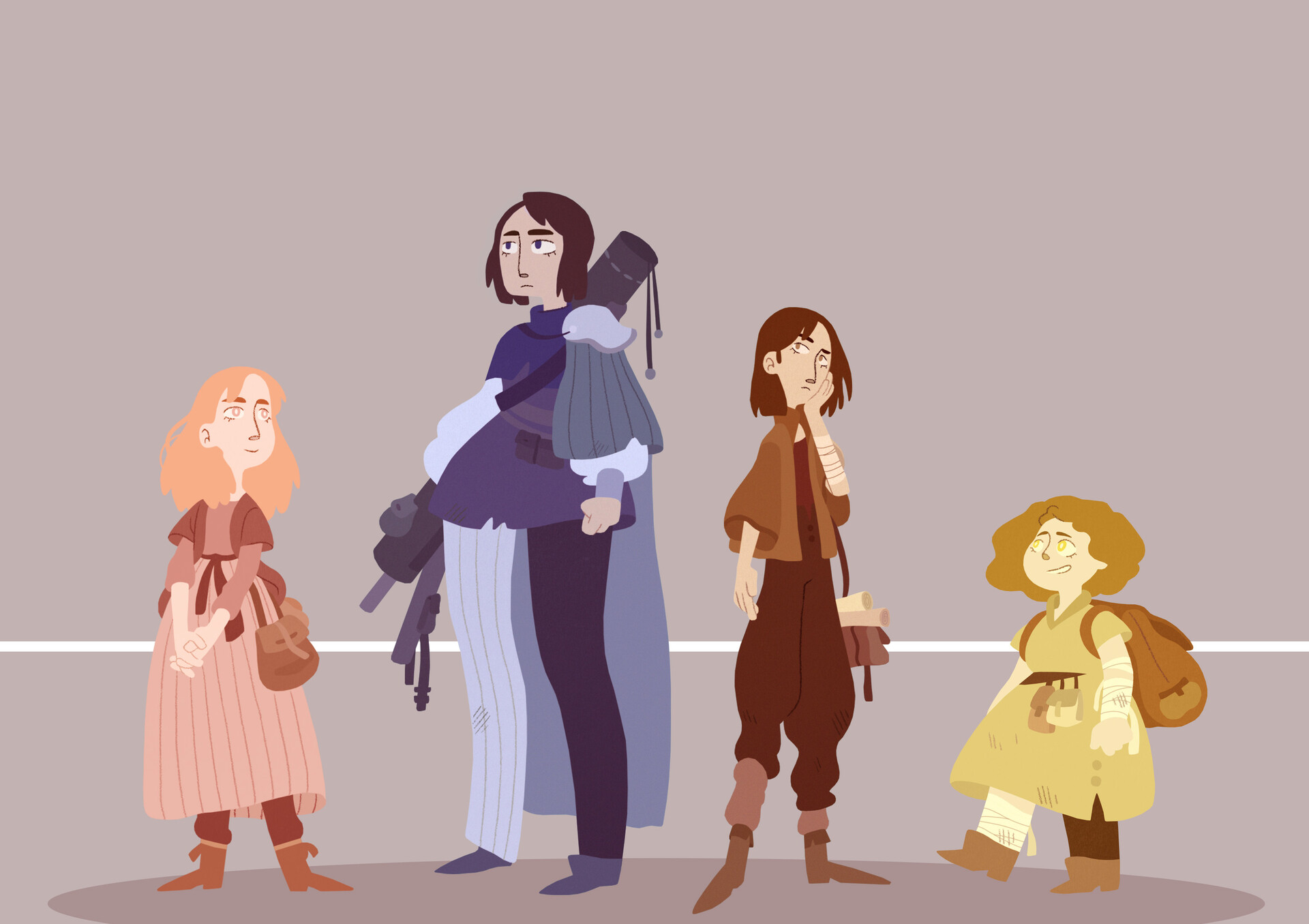 ArtStation - Personal character design, Photoshop