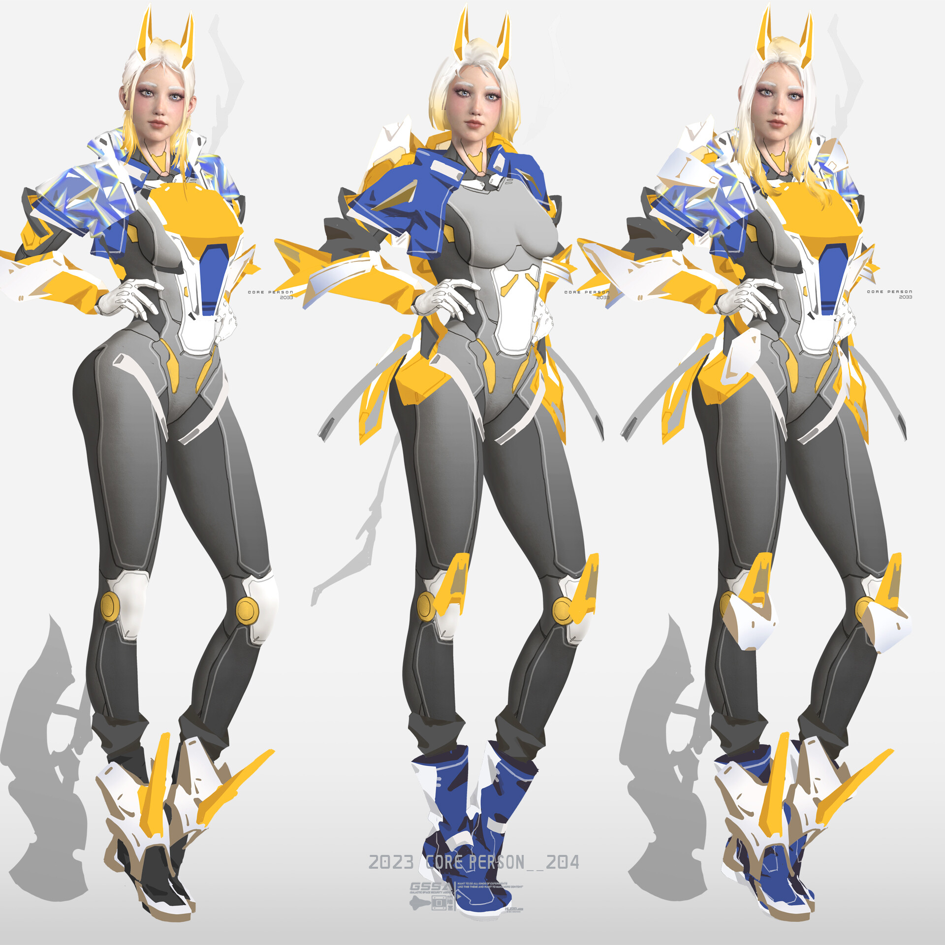 ArtStation - Retro futuristic fashion character experiment