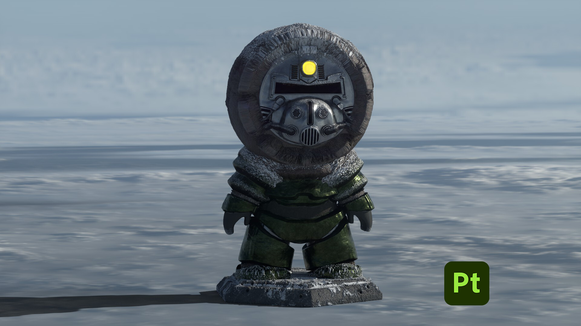 ArtStation - Fallout T51b Nuclear Winter Meet MAT