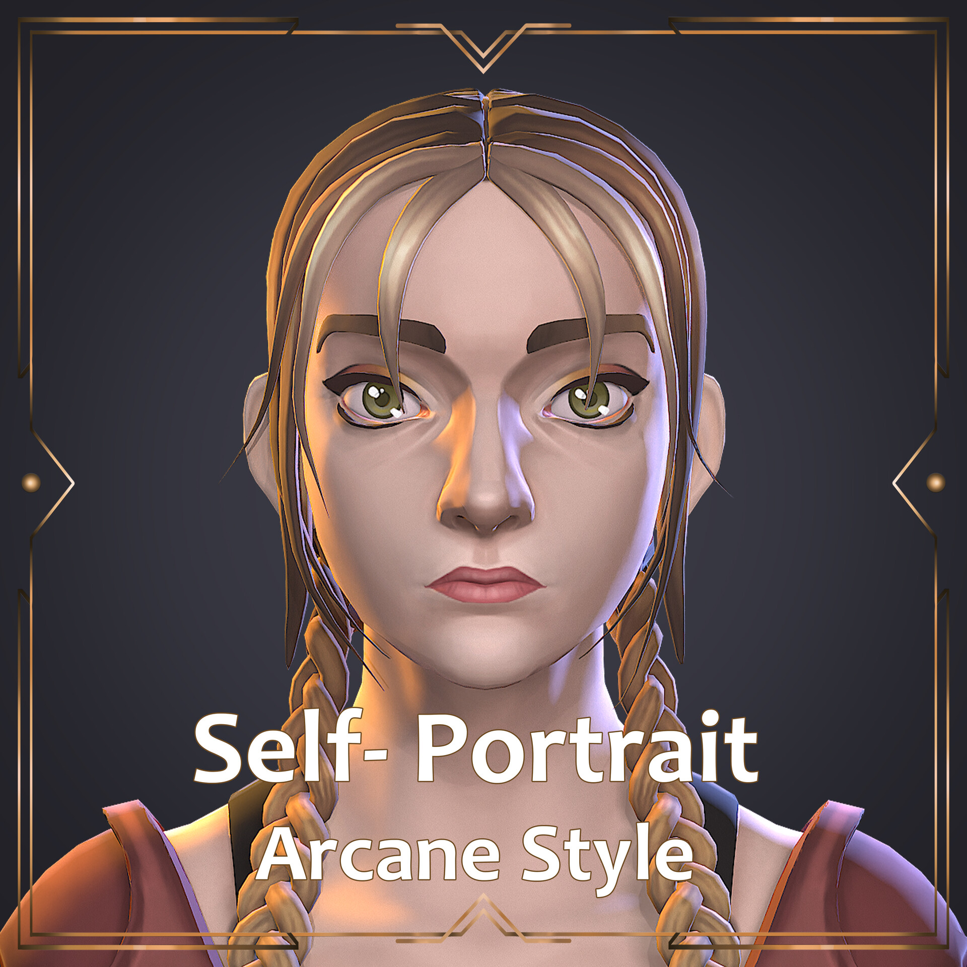 ArtStation - Self-Portrait, Arcane Style