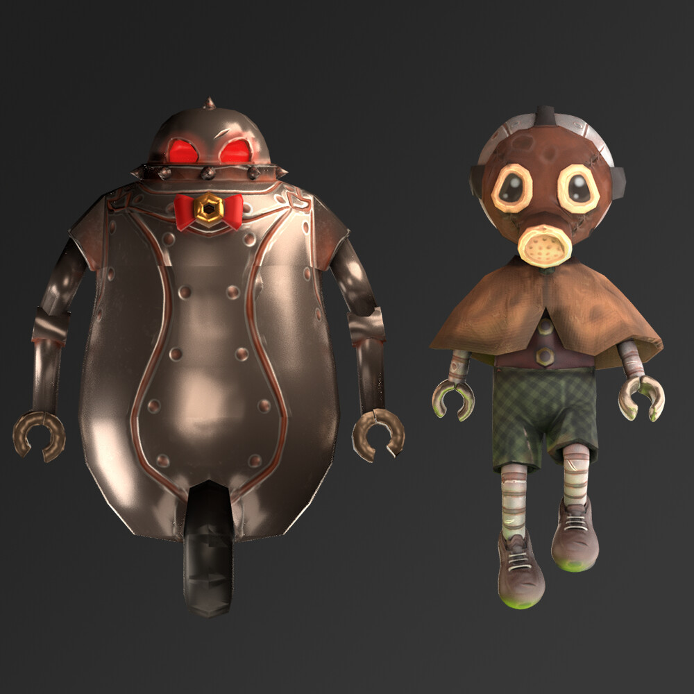 ArtStation - Steampunk Character Showcase - ANIMATED