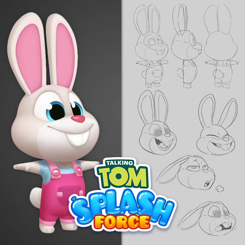 ArtStation - Talking Tom Splash Force - Rabbit